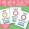 I Have, Who Has Telling Time to The 5 Minute Printable Cards (Digital ...